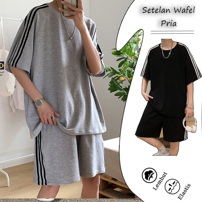 Jual baju celana pria 1 set setelan olahraga pria setelan cowok celana ...