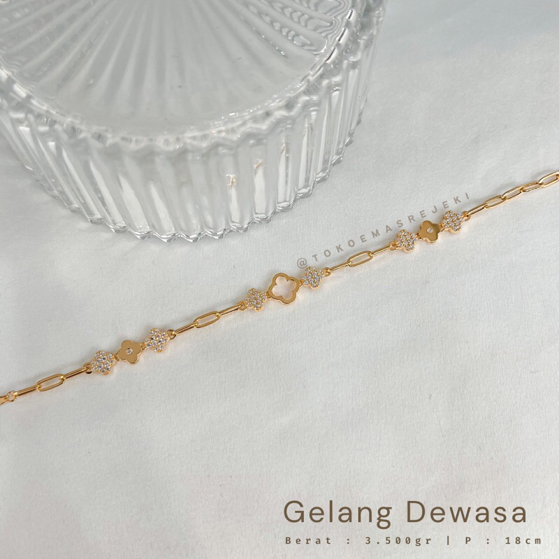 Jual Gelng Fashion Krepyak Kaku Clover | Shopee Indonesia