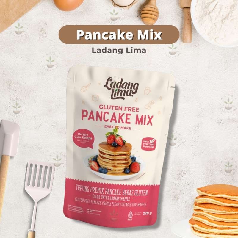 Jual Tepung Pancake Mix 220gr Ladang Lima | Shopee Indonesia