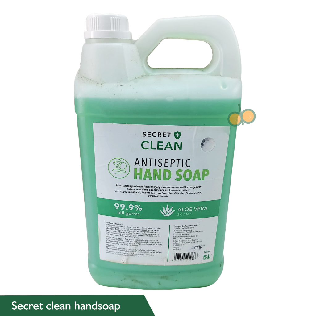 Jual Hand Soap Antiseptic Secret Clean 5 Liter / Sabun Cuci Tangan ...