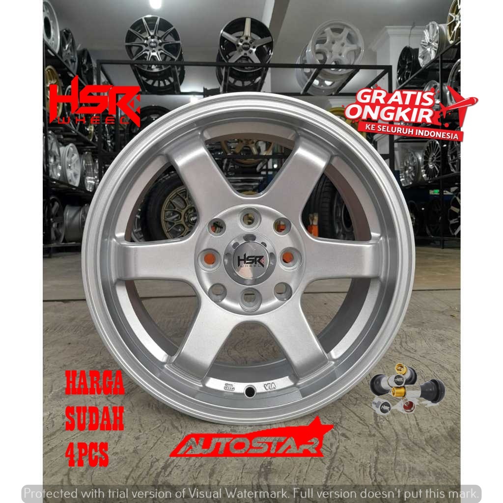Jual Velg Mobil Jdm HSR TOKYO Ring 14 Untuk Wuling airev Serese1 Agya Calya Ayla Sigra Brio ...