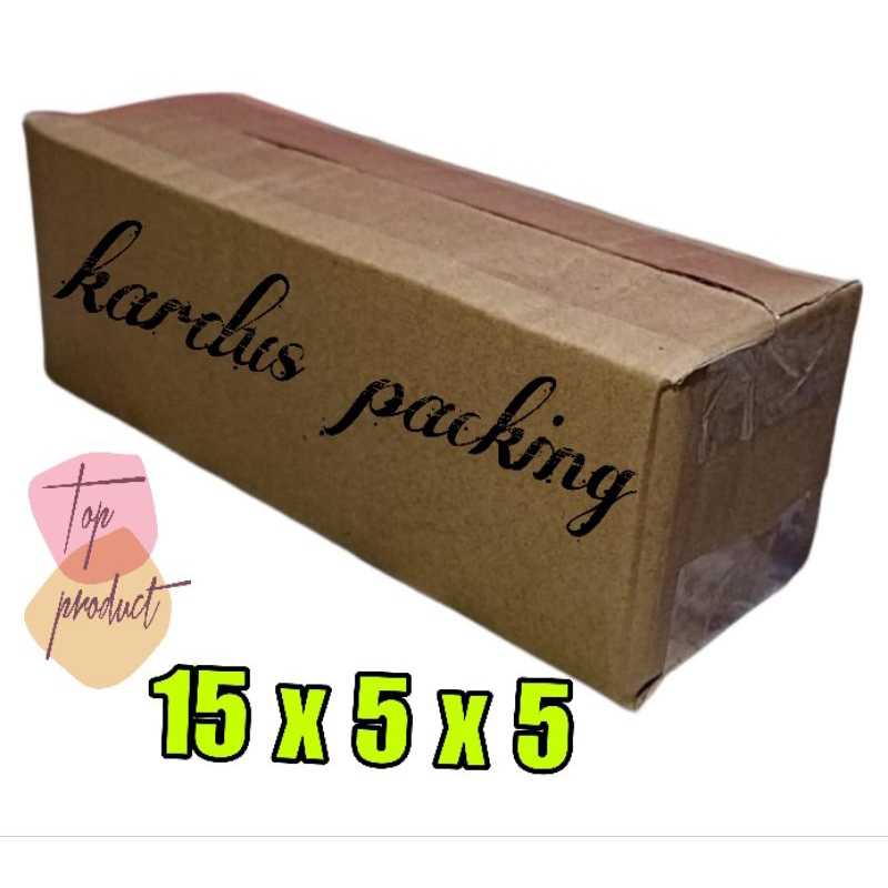 Jual kardus packing UK 15x5x5 kardus polos kardus kecil | Shopee Indonesia