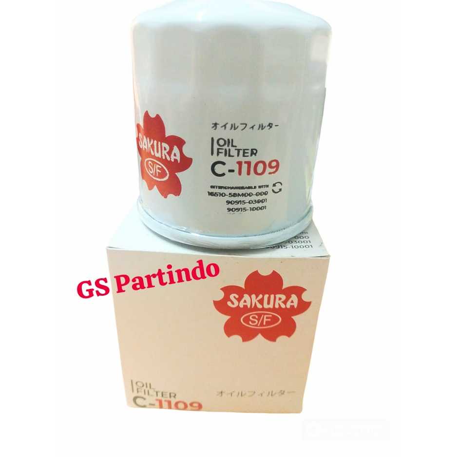 Jual C1109 Filter Oli Toyota All New Corolla C-1109 Sakura | Shopee ...