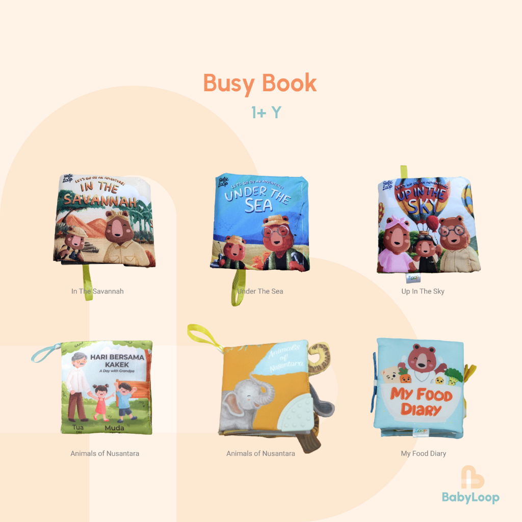 Jual Buku Edukasi - Busy Book for 6+ Months - Baby Loop | Shopee Indonesia