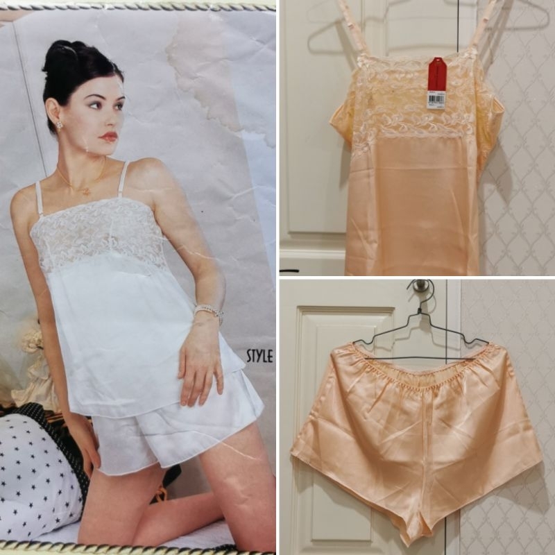 Jual lingerie baju tidur Wanita Pink "Roberta de Camerino Italy" Size L ...