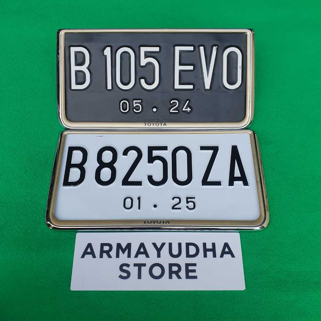 Jual Frame plat JDM Toyota Chrome Original japan Starlet Corolla dll ...