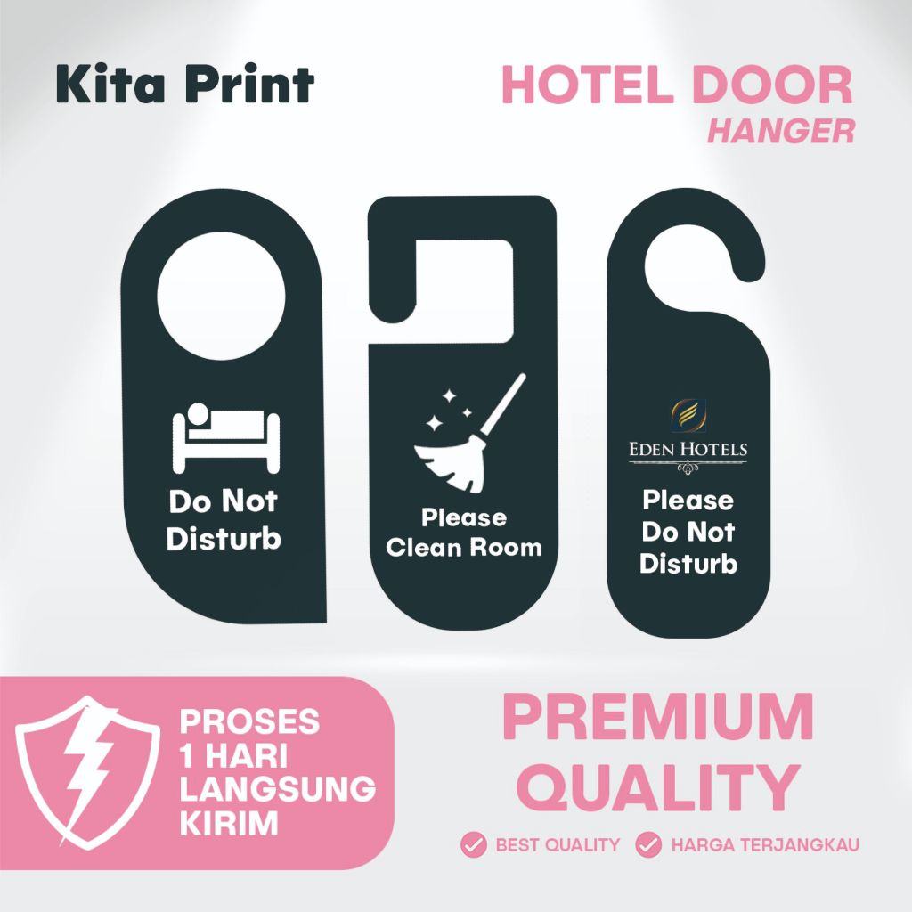 Jual Hanger Gantungan Depan Pintu Door Sign Hanger Custom Akrilik ...