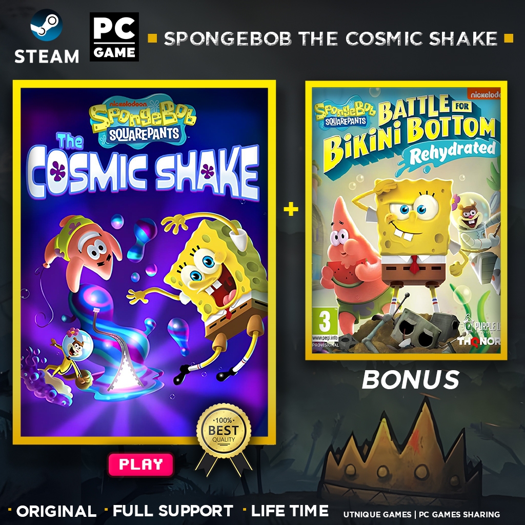 Jual SpongeBob SquarePants: The Cosmic Shake + SpongeBob Rehydrated PC ...
