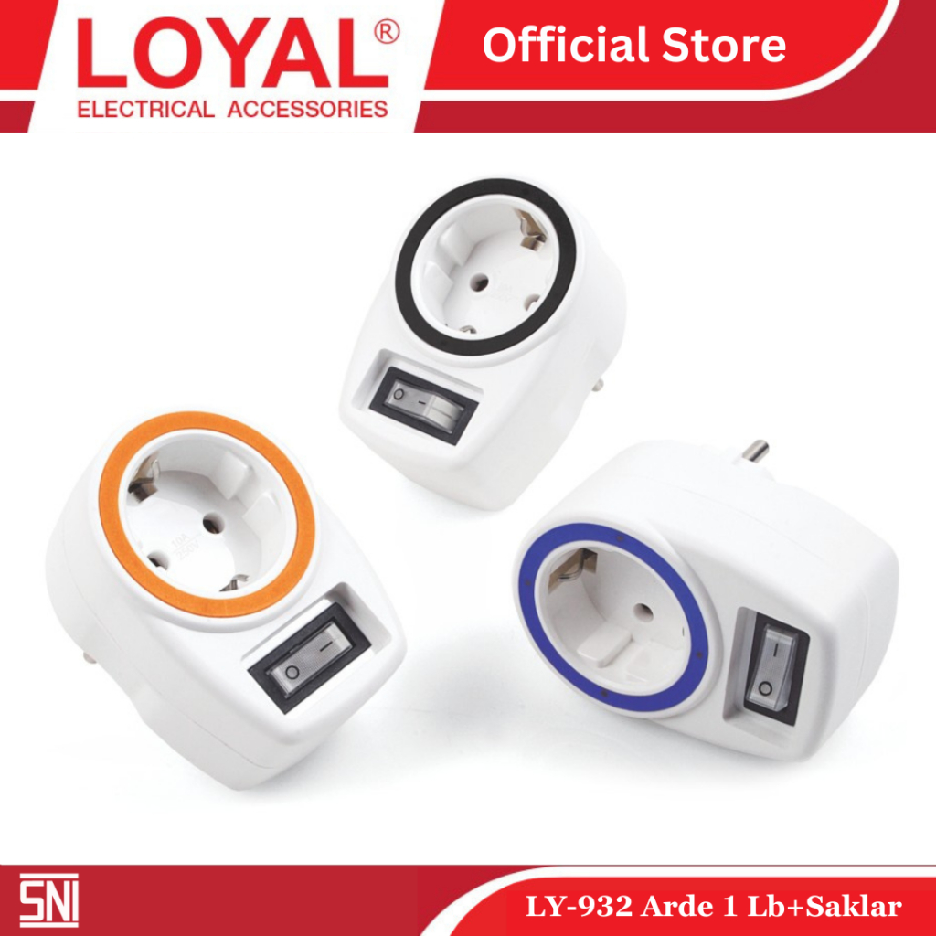 Jual LOYAL Stop Kontak Arde 1 Lubang + Saklar LY-932 | Shopee Indonesia