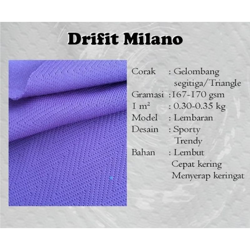 Jual bahan kain Jersey drifit milano | Shopee Indonesia