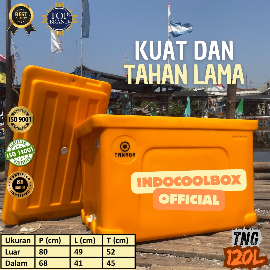 Jual Cooler Box Tanaga 120 Liter Termos Es Kotak Tempat Es Batu Daging Ikan Frozen Food Coolbox ...