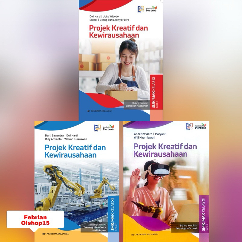 Jual BUKU PROJEK KREATIF DAN KEWIRAUSAHAAN SMK/MAK KELAS 11 (XI) KURIKULUM MERDEKA ERLANGGA ...