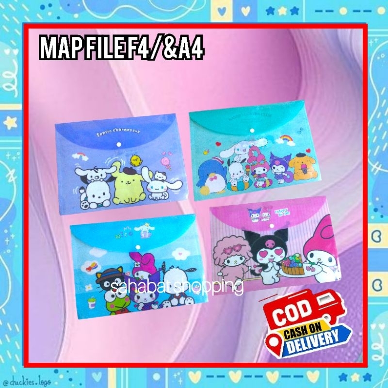 Jual Sahabat Shopping - Map Dokumen Karakter Sanrio Lucu - Map Dokumen ...