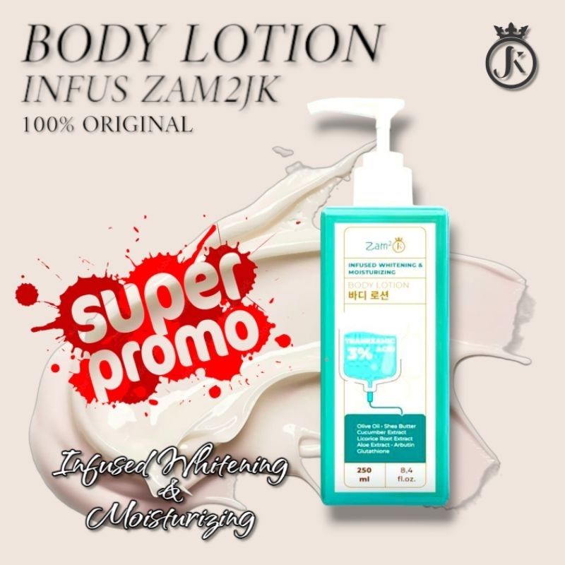 Jual Body Lotion infuse Whitening Zamzam Original(250ml) | Shopee Indonesia