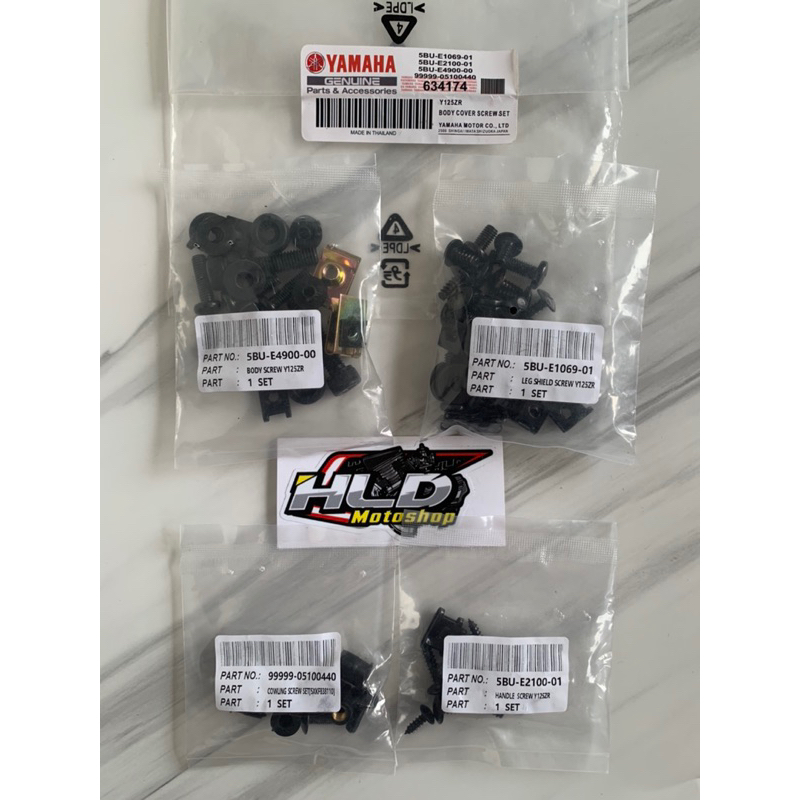 Jual Baut Bodi 125Z. Karet Body. Baut Body FULLSET Yamaha 125Z Dan ...
