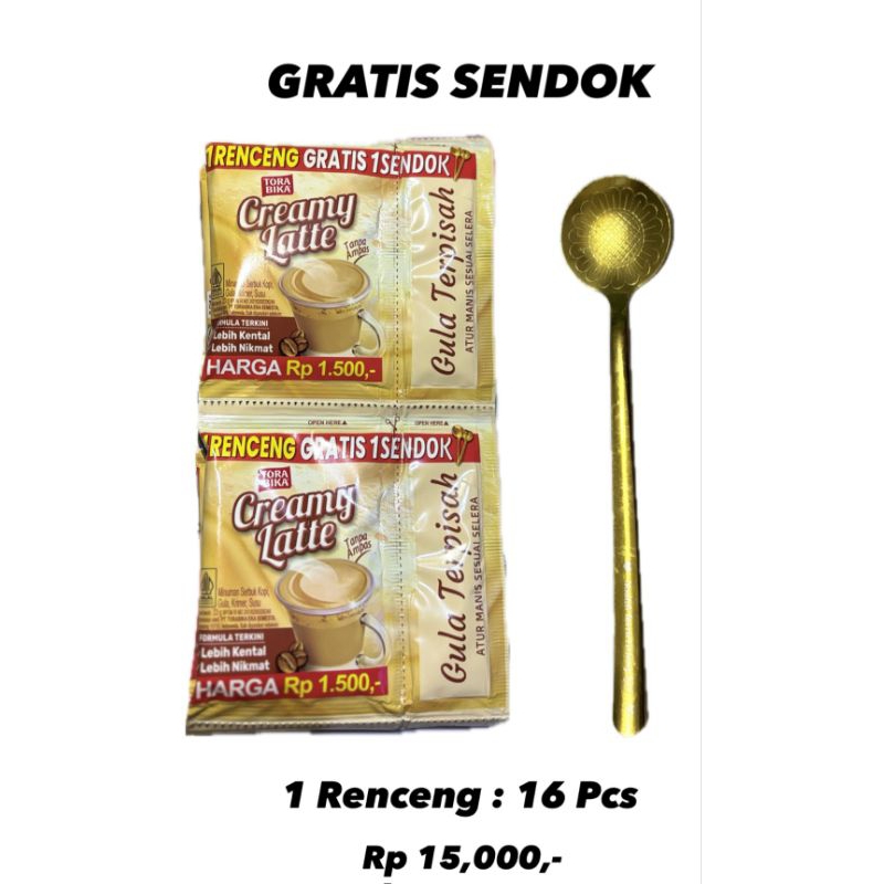 Jual TORABIKA CREAMY LATTE 25 GR ISI 10 SACHET (Gratis Sendok) | Shopee ...