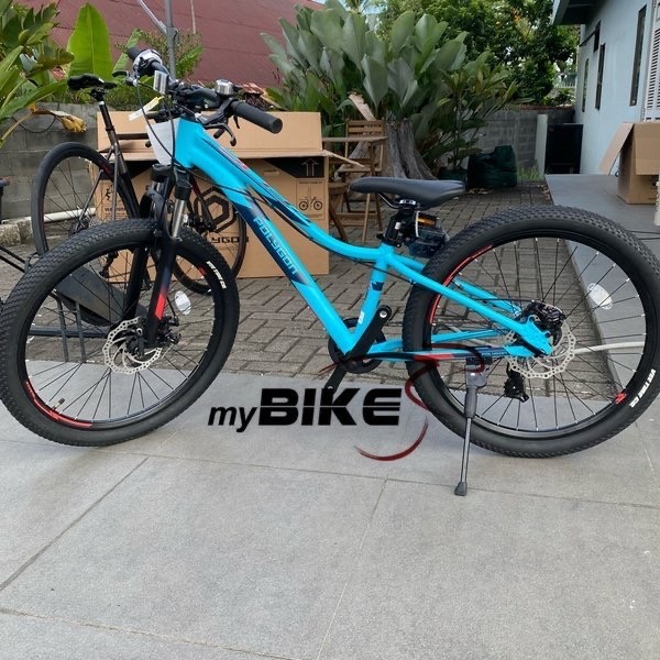 Jual Polygon Relic 24 MTB anak 24 inch wheel frame size 12 inch - Blue ...