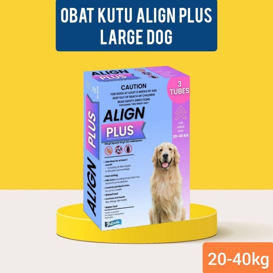 Jual Obat Kutu Align Plus Dog Large 20 - 40 Kg - Obat Kutu Anjing ...