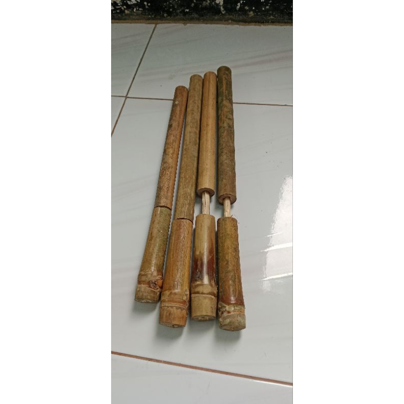 Jual pistol bambu mainan special bambu petung lebih tebal dan kuat ...