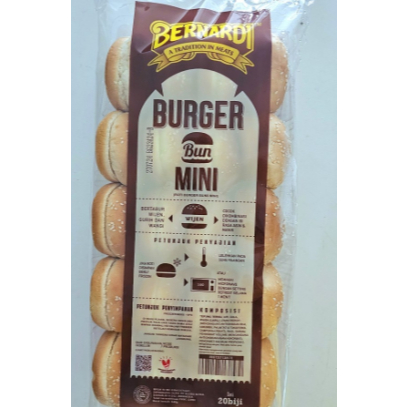 Jual Bernardi Roti Burger Mini Wijen isi 20 pcs | Shopee Indonesia