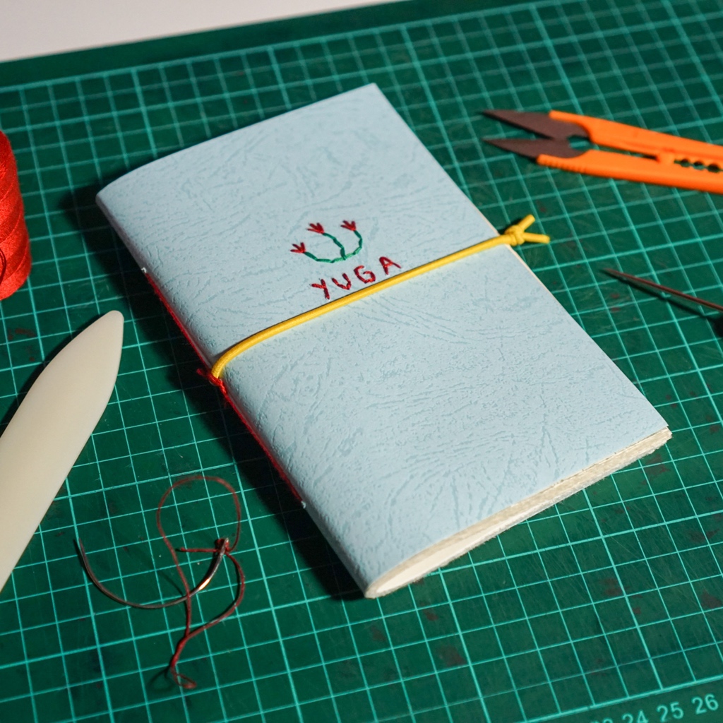 Jual Notebook Handmade - Custom Nama - Biru Muda - A6 (16,5 x 11,5 cm ...