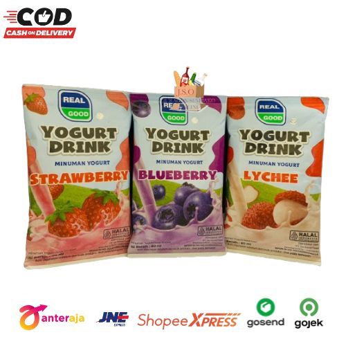 Jual [ JSO ] Real Good Yogurt Drink Bantal 80ml Yogurt Drink Lychee ...