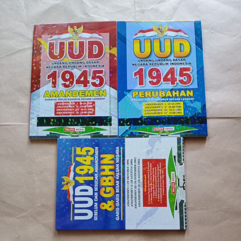 Jual Buku UUD 1945 AMANDEMEN - UUD 1945 PERUBAHAN UUD - UUD 1945 & GBHN ...