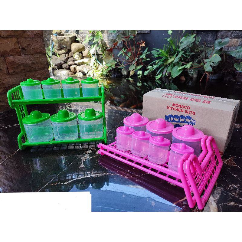 Jual kitchen set monaco/tempat bumbu dapur tingkat/tempat bumbu dapur ...