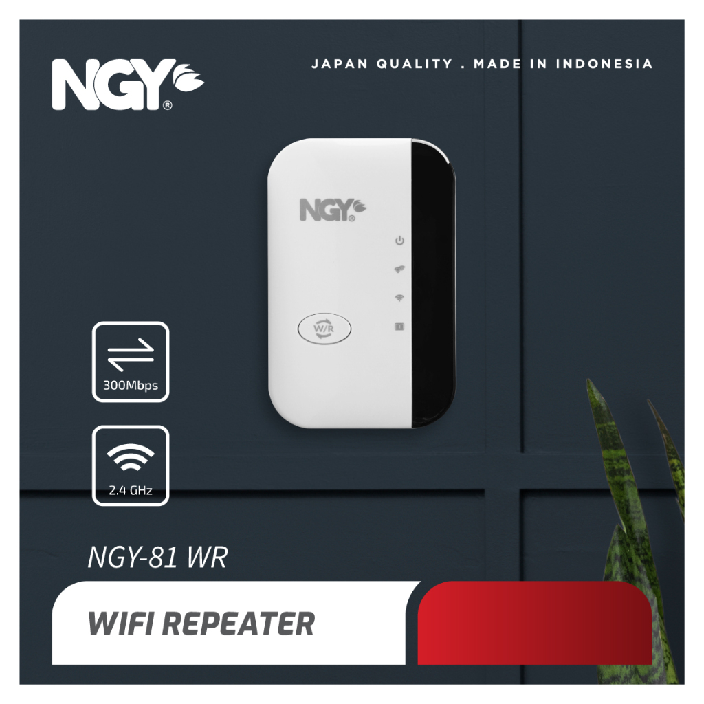 Jual NGY WiFi Repeater / Amplifier Extender 300 Mbps | 81WR NAGOYA ...