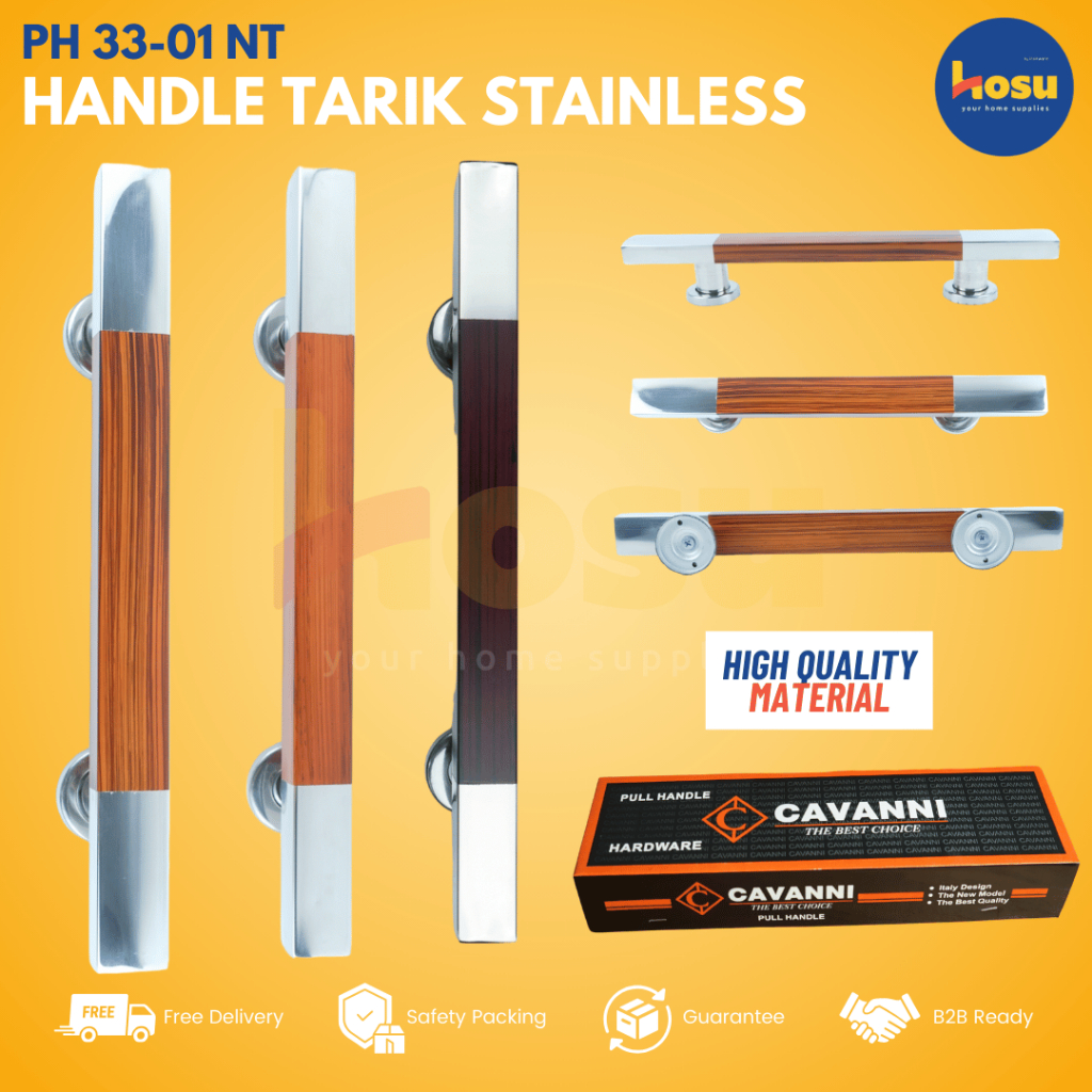 Jual CAVANNI Pull Handle Pintu Rumah 33 45 cm Stainless Steel Motif ...
