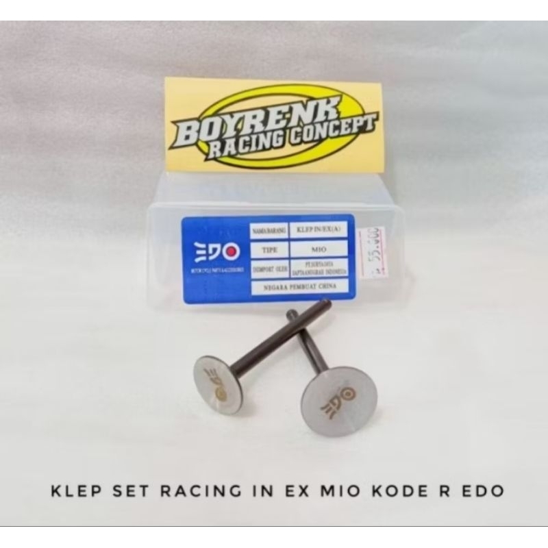Jual PAYUNG KLEP/KLEP SET/ VALVE IN EX RACING MIO EDO BOYRENK RACING CONCEPT | Shopee Indonesia