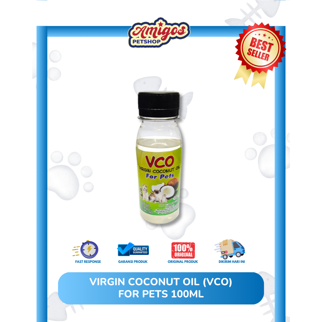 Jual JUAL Virgin Coconut Oil (VCO) For Pets 100 mL - Amigos Petshop ...