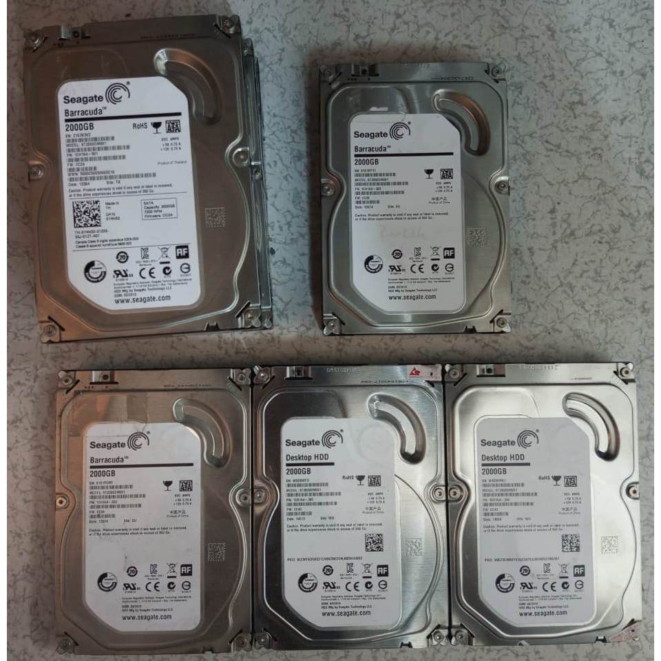 Jual Hard Disk Sata Bekas Second Rusak 1TB - 2TB Seagate Hardisk Murah ...