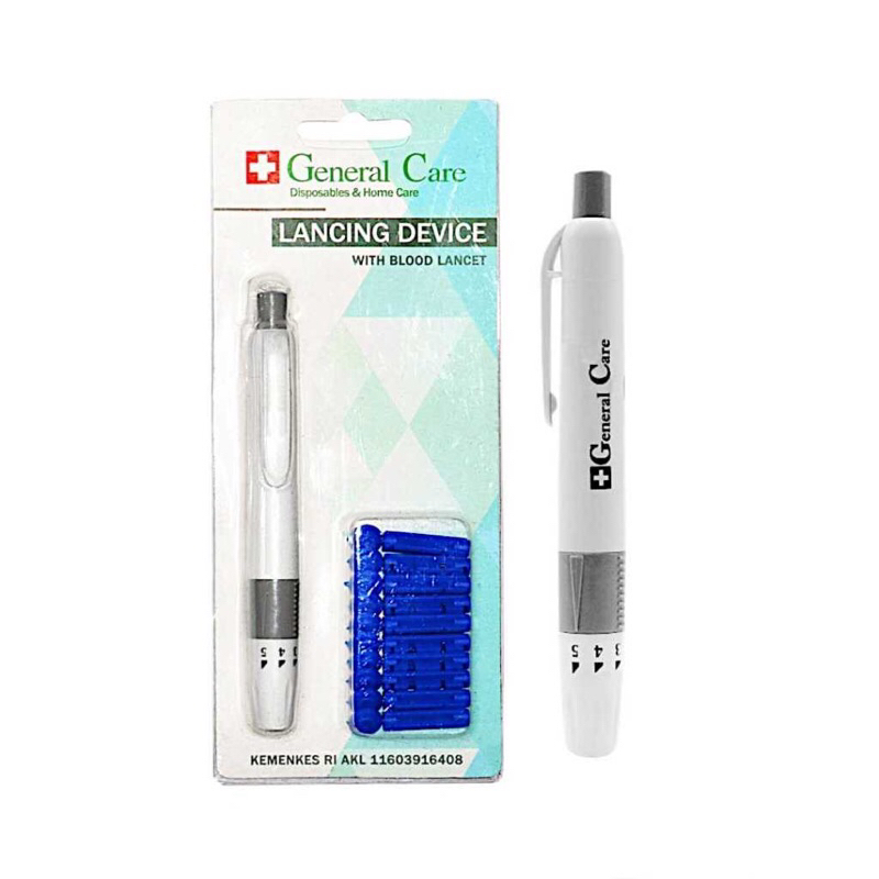 Jual Lancing Device with Blood Lancet Pen Lancet Pen Bekam General Care ...