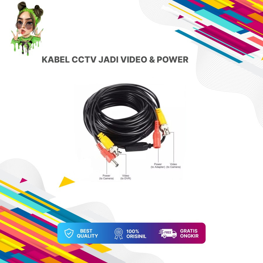 Jual KABEL CCTV JADI KHUSUS CCTV TINGGAL PAKAI SAJA - 10M 20M | Shopee ...