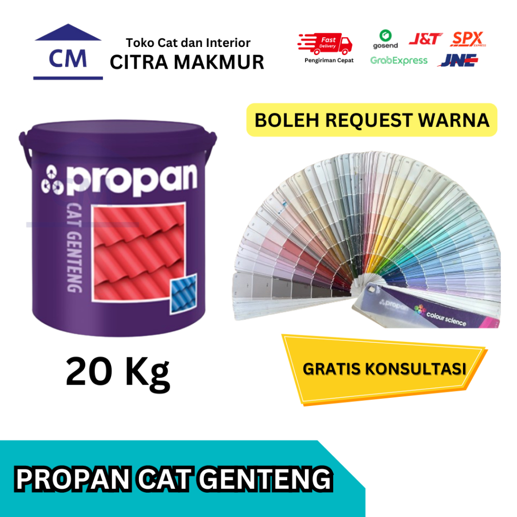 Jual Propan CAT GENTENG - 20 Kg (Kilap, ekonomis, tahan lama) | Shopee ...