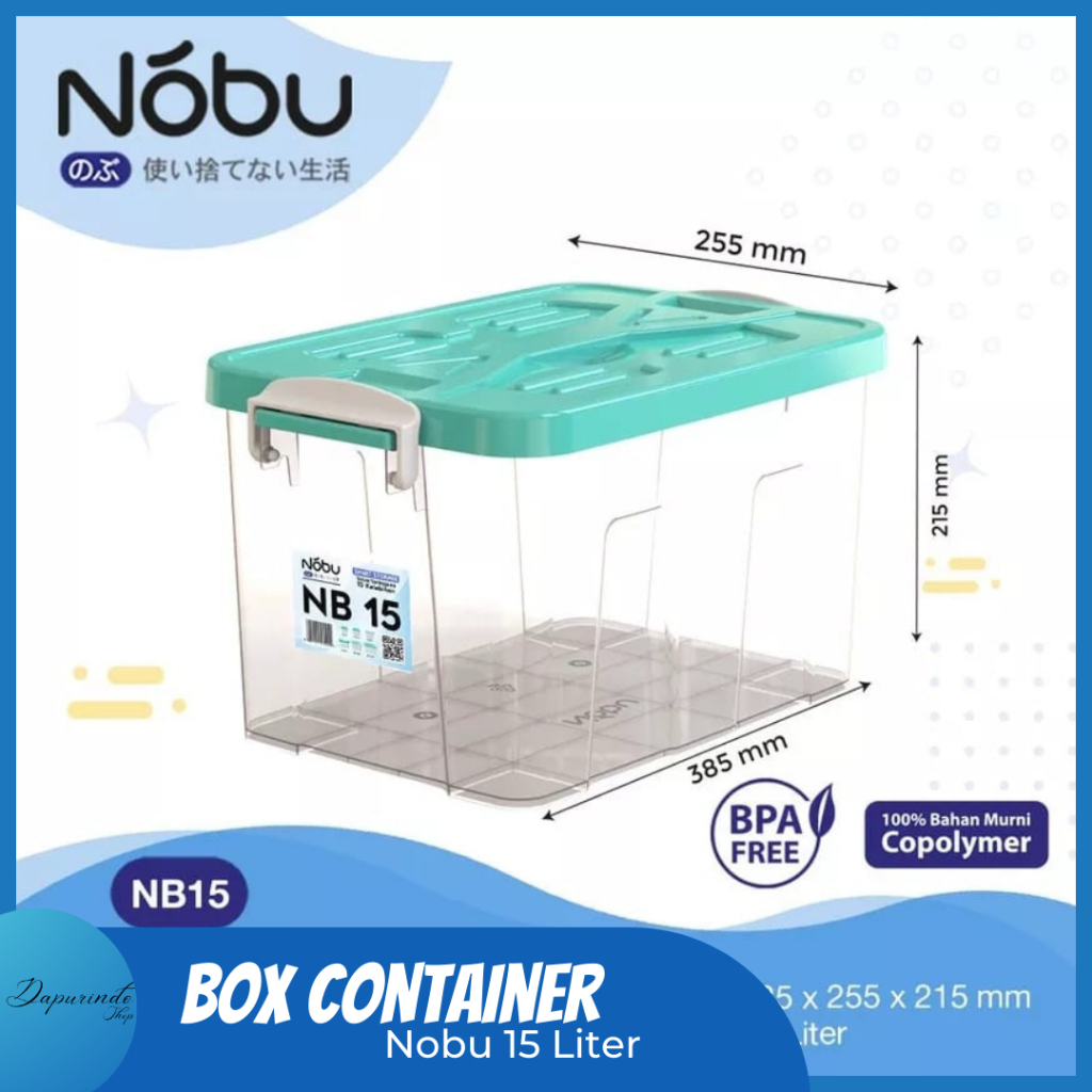 Jual Box Container 15 L NOBU / Box Container 15 L | Shopee Indonesia