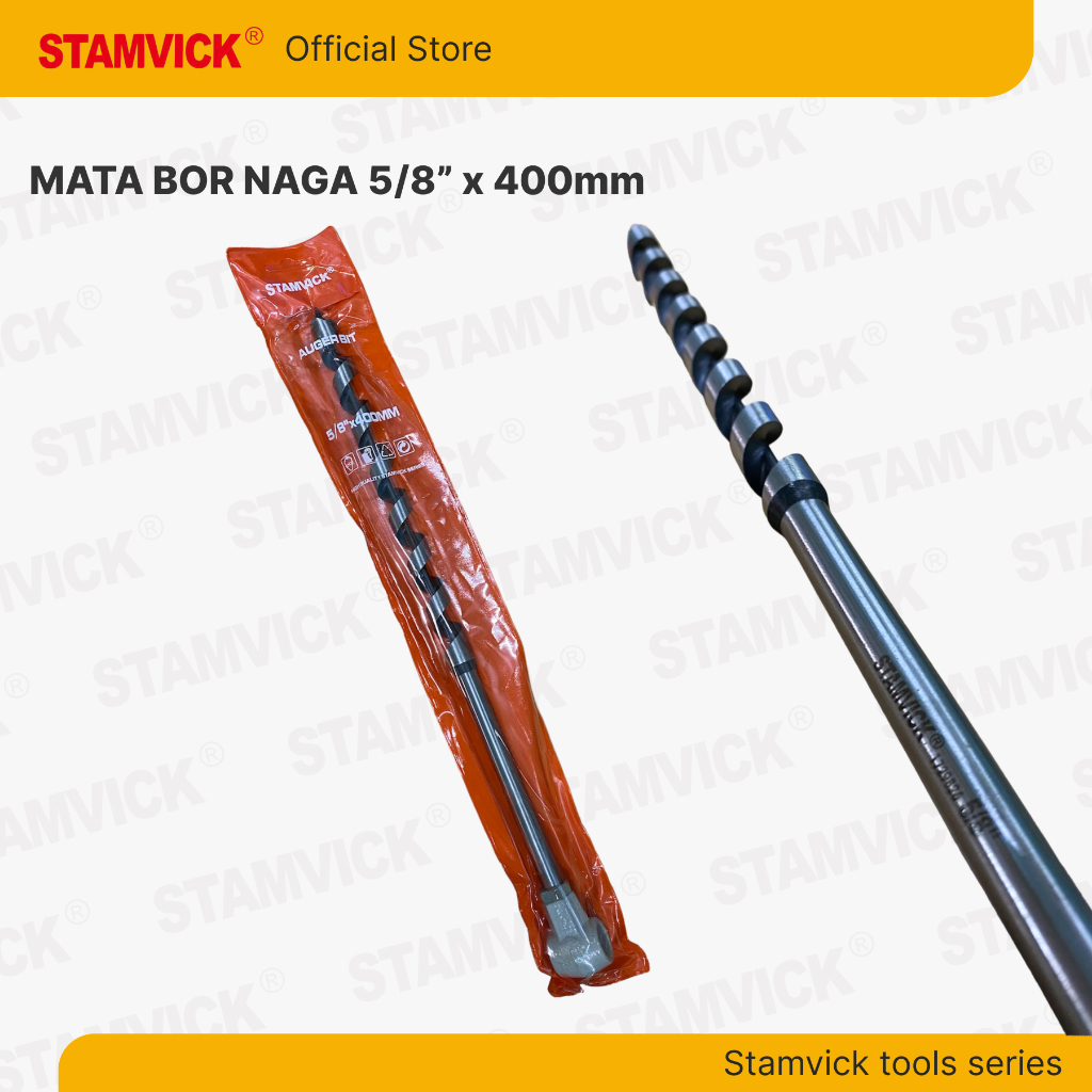 Jual Mata Bor Kayu Panjang / Mata Bor Naga Stamvick Ukuran 5/8 inch X ...
