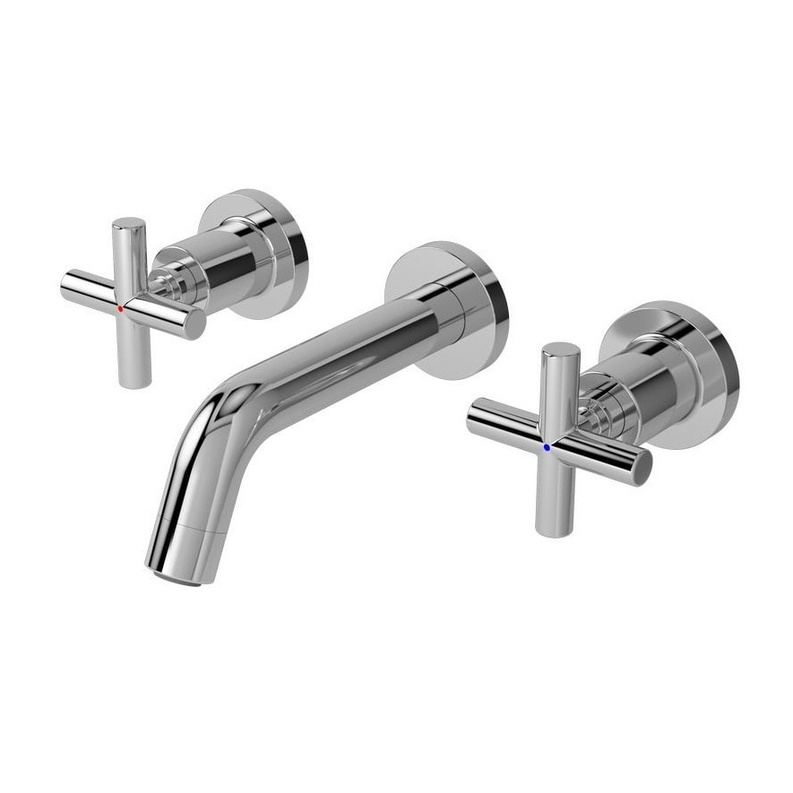 Jual Kran Wastafel TOTO TX118LECBR Cross Handle Combination Wall Type ...
