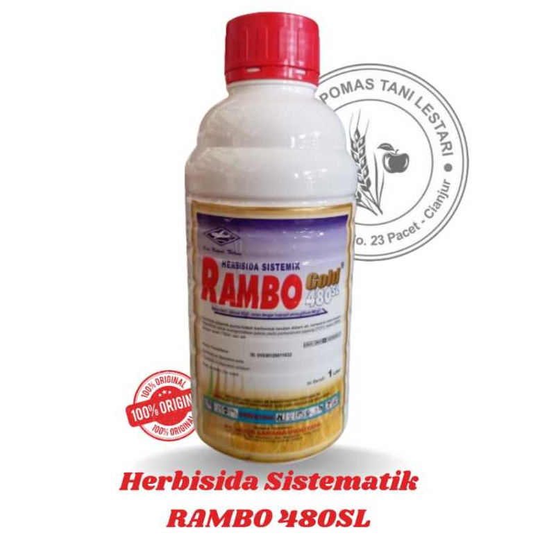 Jual Herbisisa Rambo Gold 1 Liter Racun Rumput Obat Pembasmi Gulma Liar ...