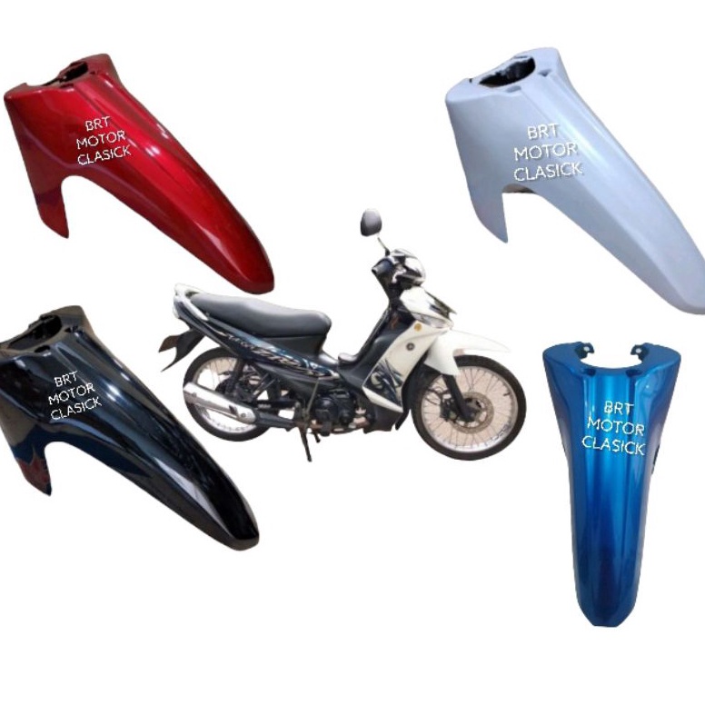 Jual KODE B53D Spakbor Slebor Depan Yamaha Vega ZR Vega RR Hitam Putih ...