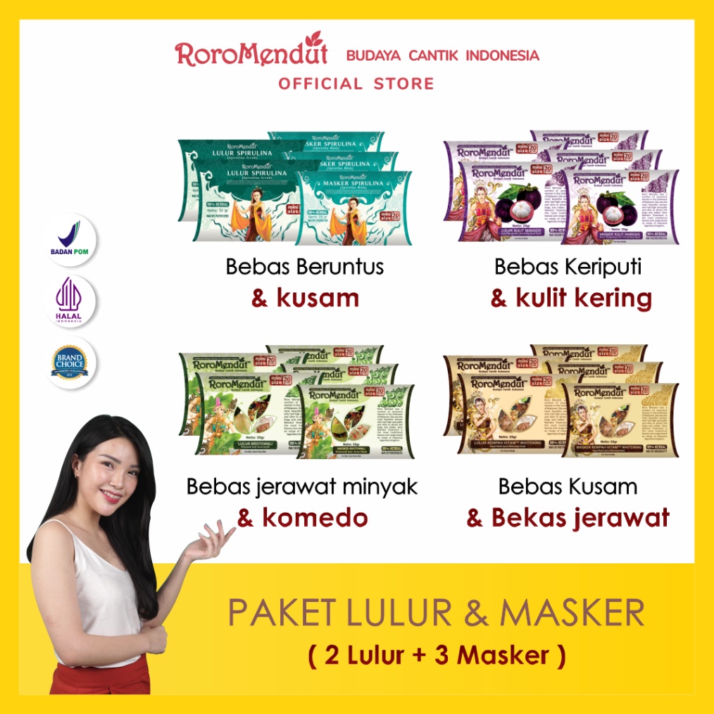 Jual PAKET LULUR DAN MASKER 2 Lulur 3 Masker y G8V7 | Shopee Indonesia