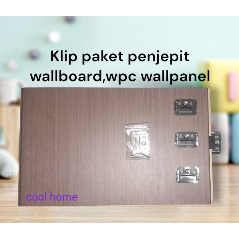 Jual klip paket wpc wallpanel penjepit wallboard, wpc wallpanel besar ...