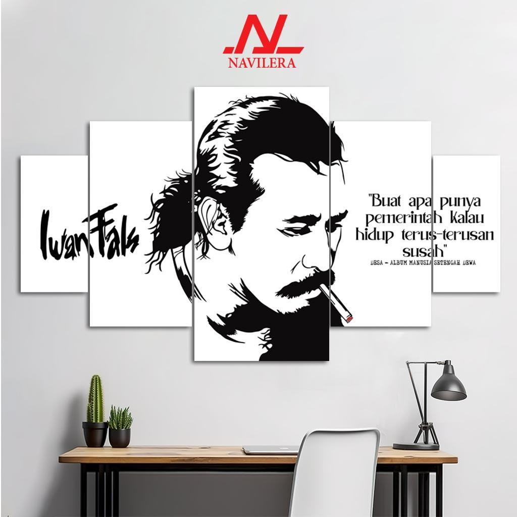 Jual NAVILERA.CO HIASAN PAJANGAN DINDING BAND POSTER BAND 1 SET IWAN ...