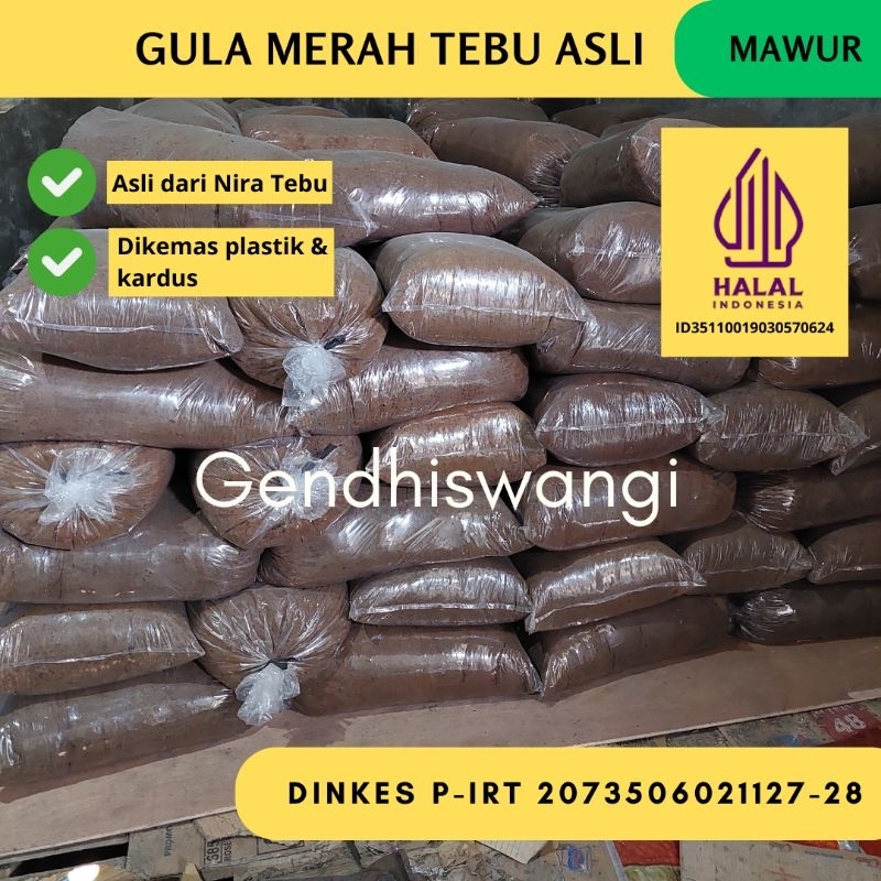Jual GENDHISWANGI-GULA MERAH TEBU (MAWUR)/TANPA RAFINASI/TEBU ASLI 25kg ...