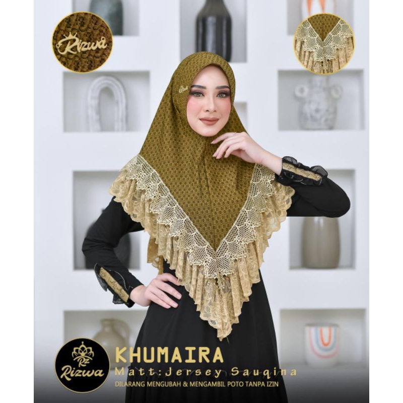 Jual HIJAB INSTAN KHUMAIRA BAHAN JERSEY MAMOSA PREMIUM ORIGINAL RIZWA ...