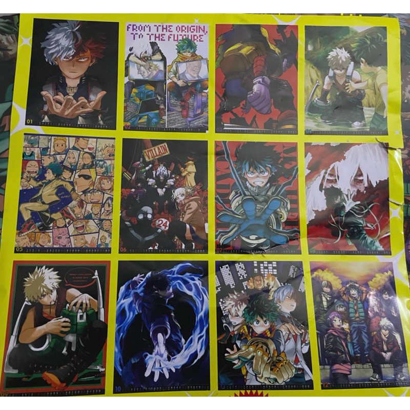 Jual poster kalender anime my boku no hero academia film official manga ...