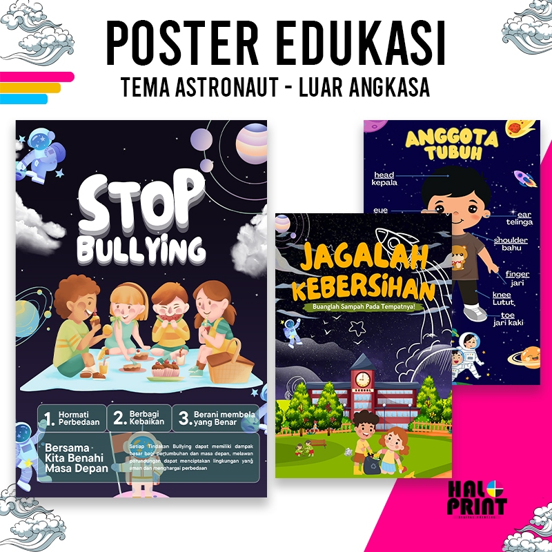 Jual POSTER EDUKASI TEMA LUAR ANGKASA Kualitas | Shopee Indonesia