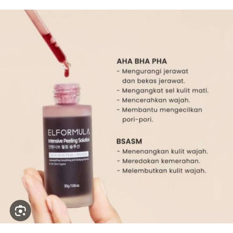 Jual ELFORMULA Intensive Peeling Solution 30ml - Serum Peeling | Shopee ...