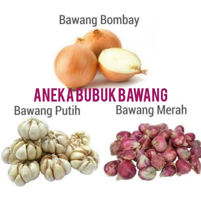 Jual Bubuk bawang bombai bombay merah putih 50 gram bubuk repacked ...